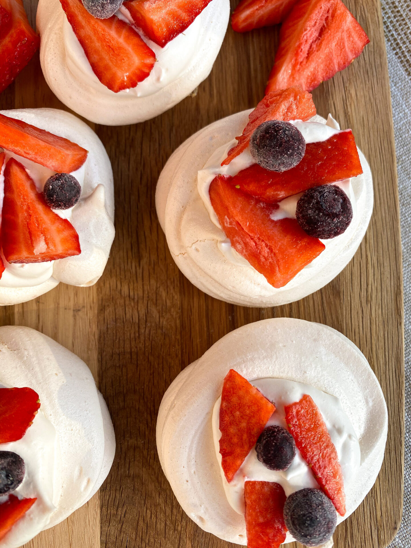 Berry meringue nests (gluten and dairy free)